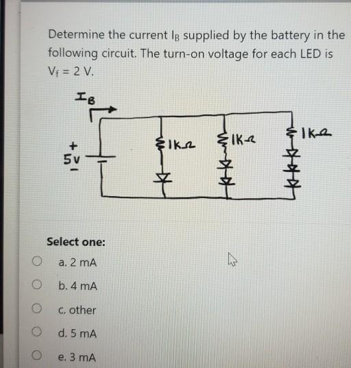 Solved Determine The Output Voltage V Of The Following