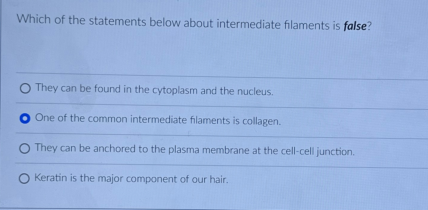 Solved Which of the statements below about intermediate | Chegg.com