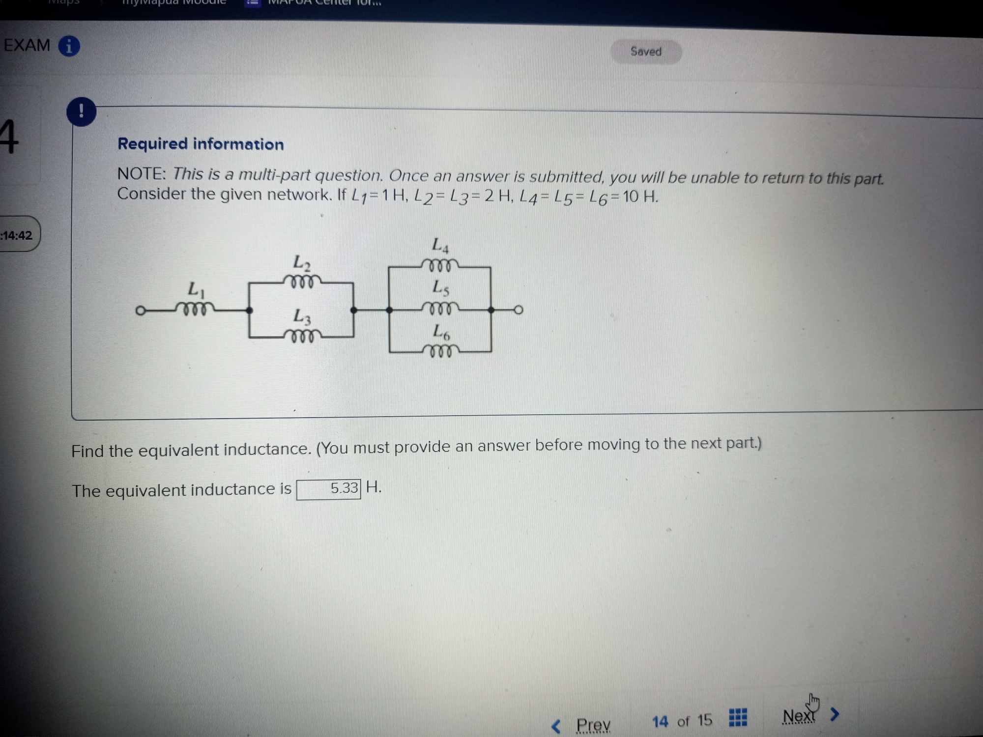 Solved Required informationNOTE: This is a multi-part | Chegg.com