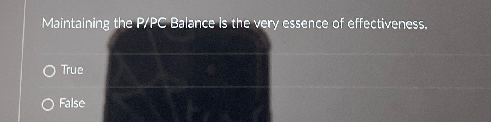 Solved Maintaining the P/PC Balance is the very essence of | Chegg.com