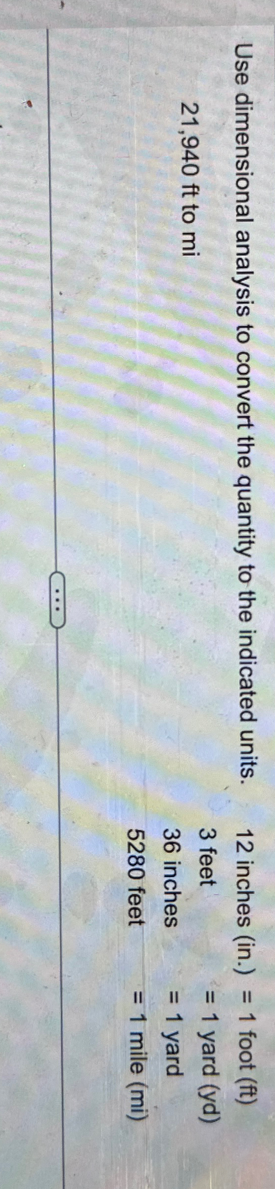 Solved Use dimensional analysis to convert the quantity to | Chegg.com