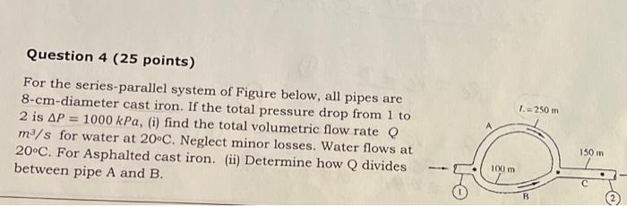 Solved Question 4 (25 points) For the series-parallel system | Chegg.com