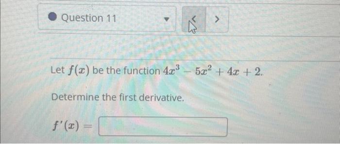 Solved Let f(x) be the function 4x3−5x2+4x+2. Determine the | Chegg.com