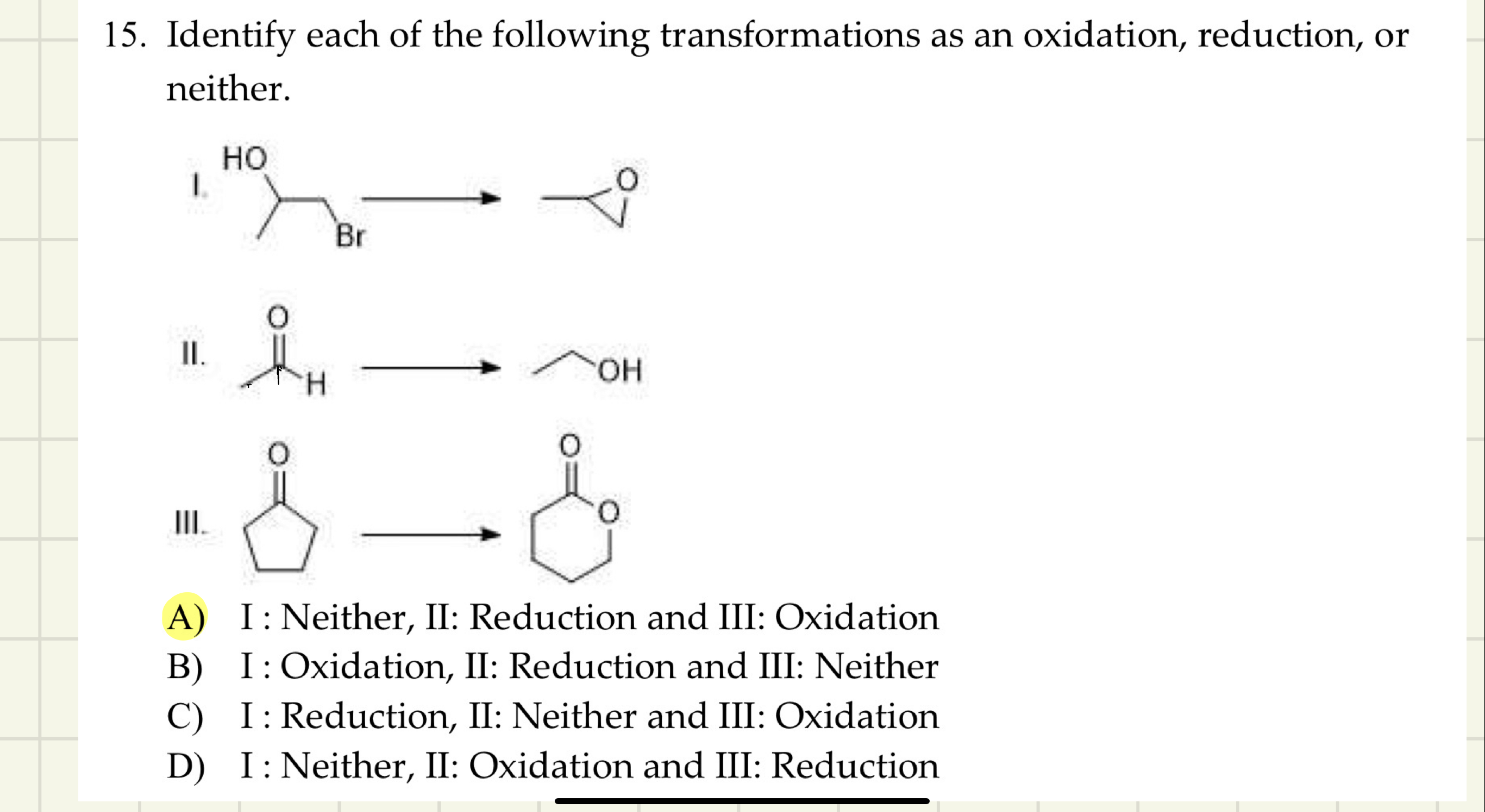 Solved Identify each of the following transformations as an | Chegg.com