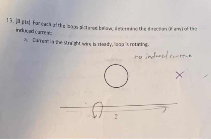 Solved 13. [8 pts] For each of the loops pictured below, | Chegg.com