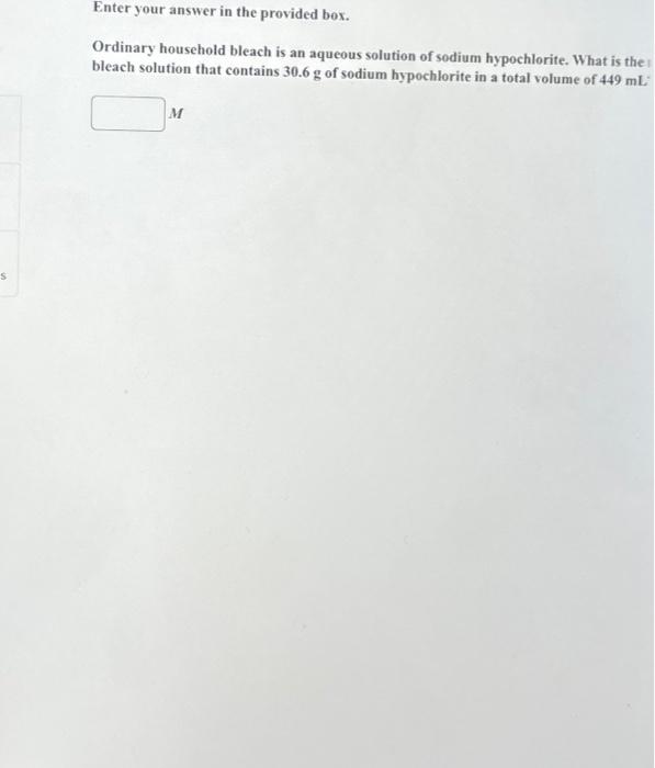 Enter your answer in the provided box. Calculate the | Chegg.com