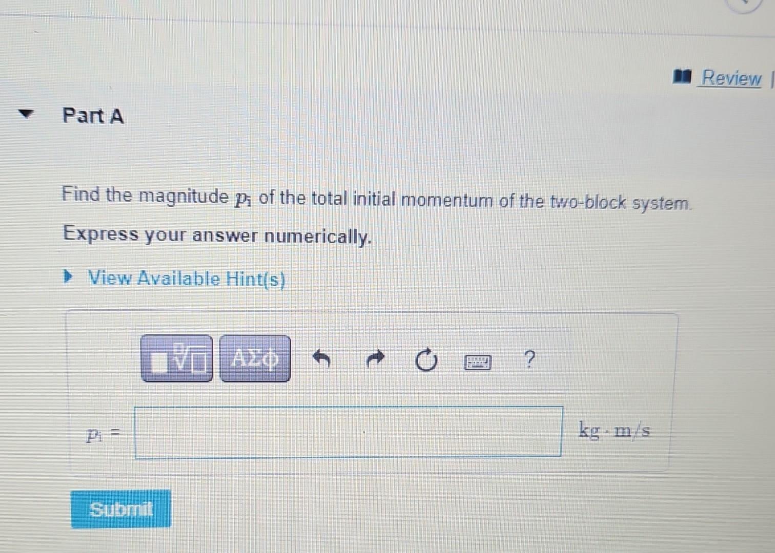 Solved Find the magnitude p1 of the total initial momentum | Chegg.com