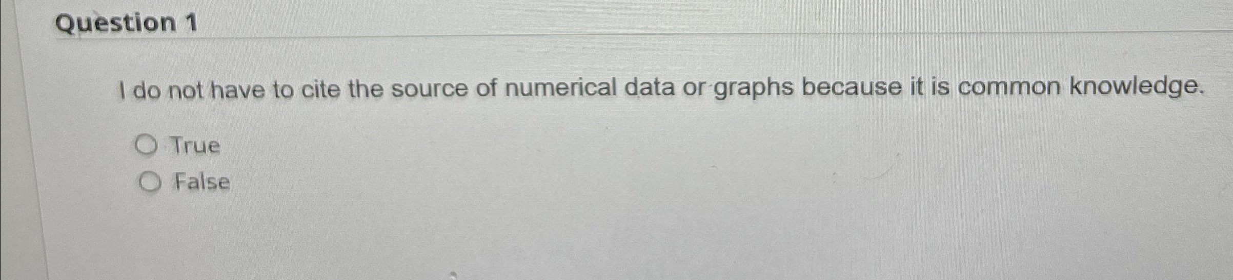 Solved Question 1I do not have to cite the source of | Chegg.com