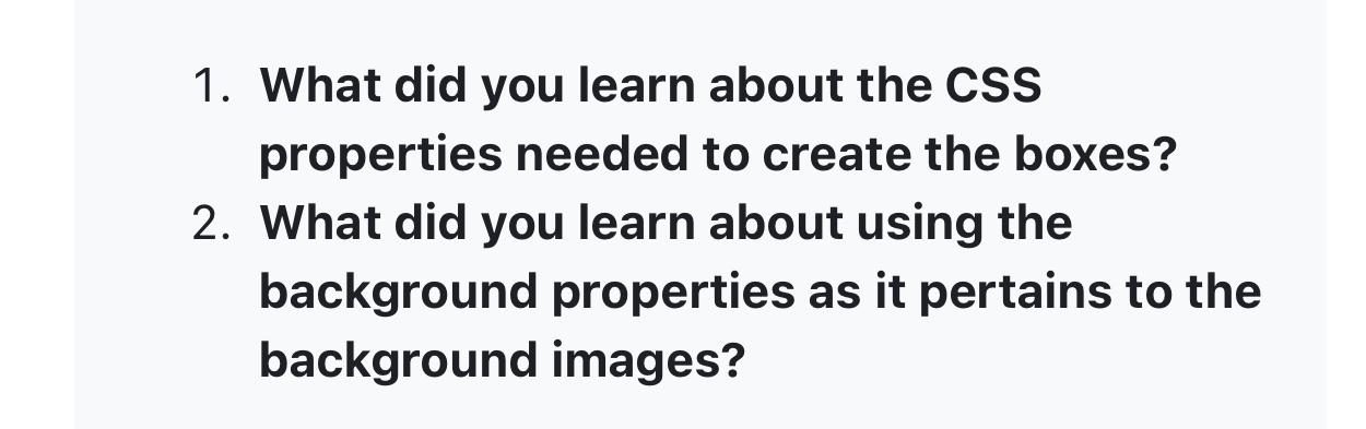 Solved What did you learn about the CSS properties needed to | Chegg.com
