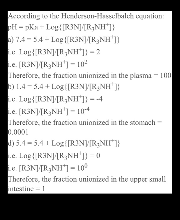 Solved Consider a weakly basic amine drug with a pKa of 5.4 | Chegg.com