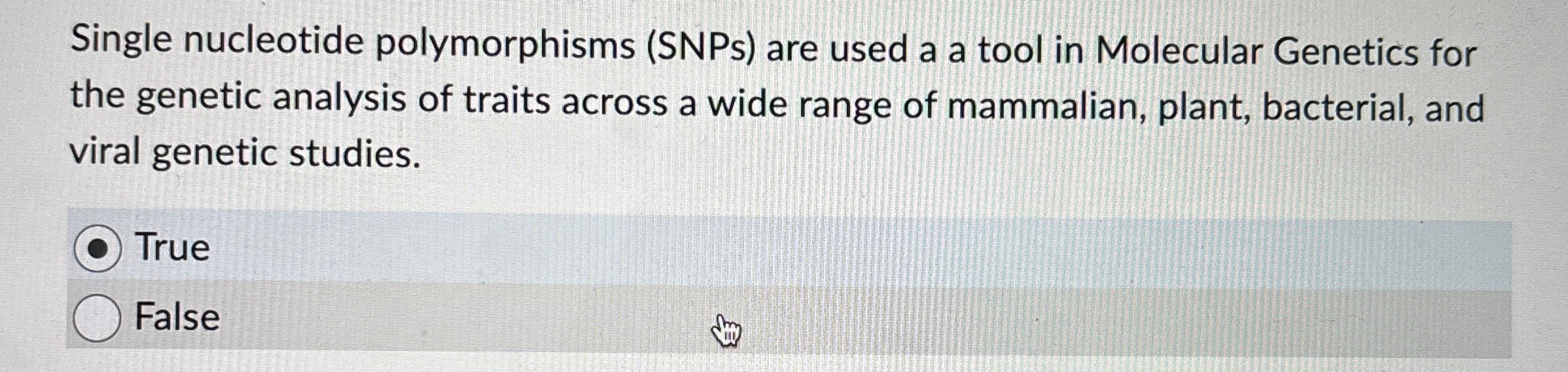 Solved Single nucleotide polymorphisms (SNPs) ﻿are used a a | Chegg.com