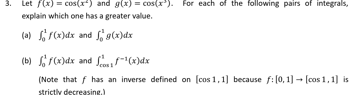 Solved May I know how to evaluate the two sets of integrals? | Chegg.com