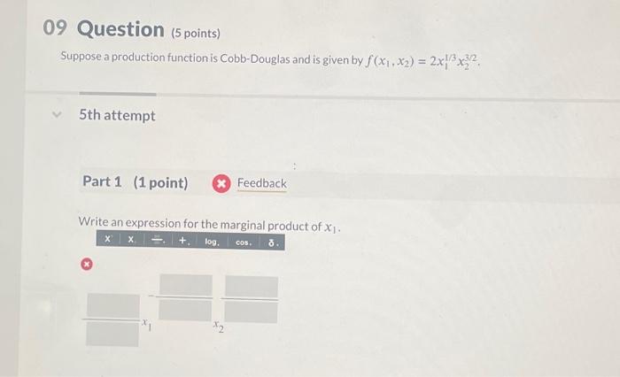 Solved Suppose a production function is Cobb-Douglas and is | Chegg.com