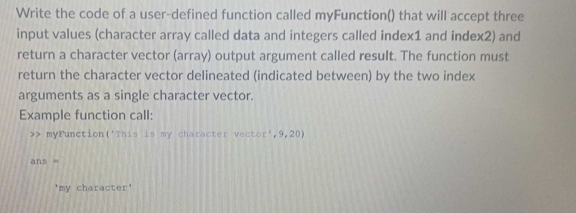 Solved Write the code of a user-defined function called | Chegg.com