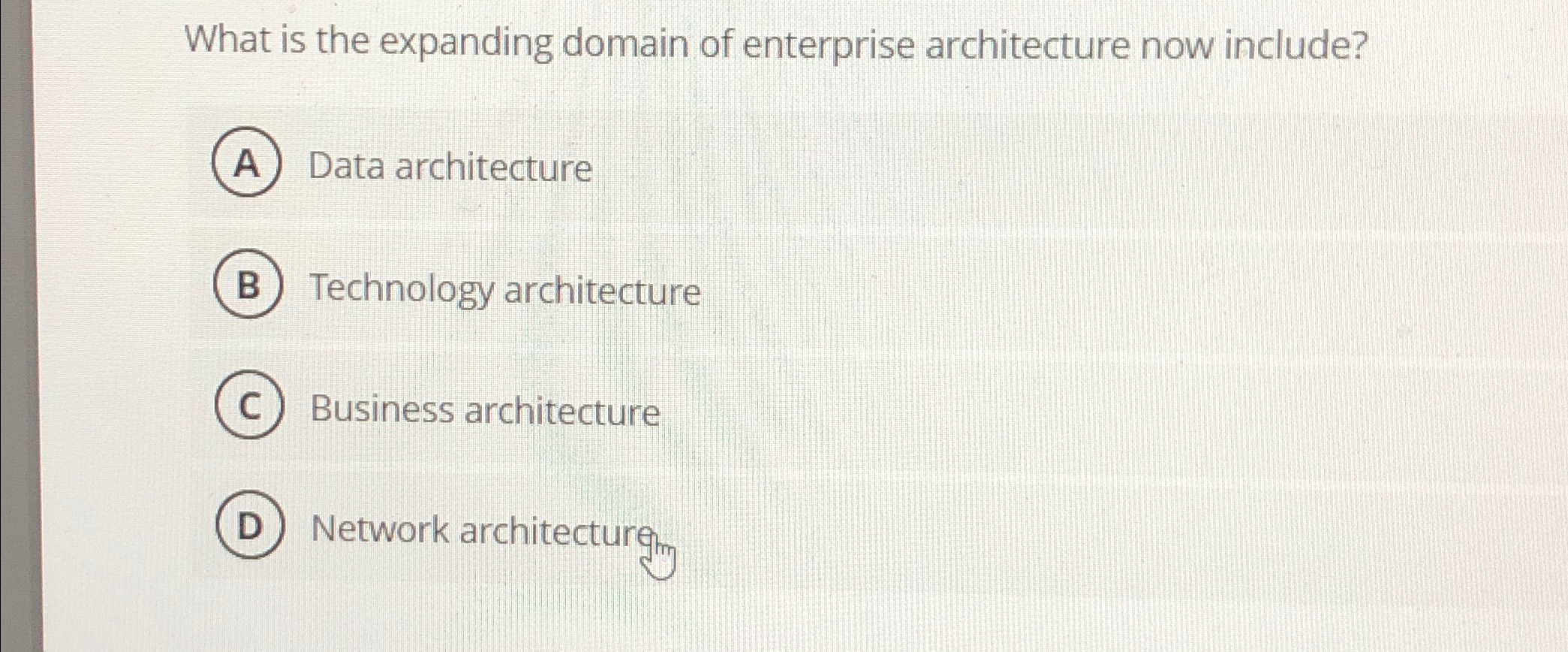 Solved What is the expanding domain of enterprise | Chegg.com