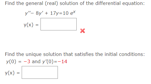 Solved Find the general (real) ﻿solution of the differential | Chegg.com