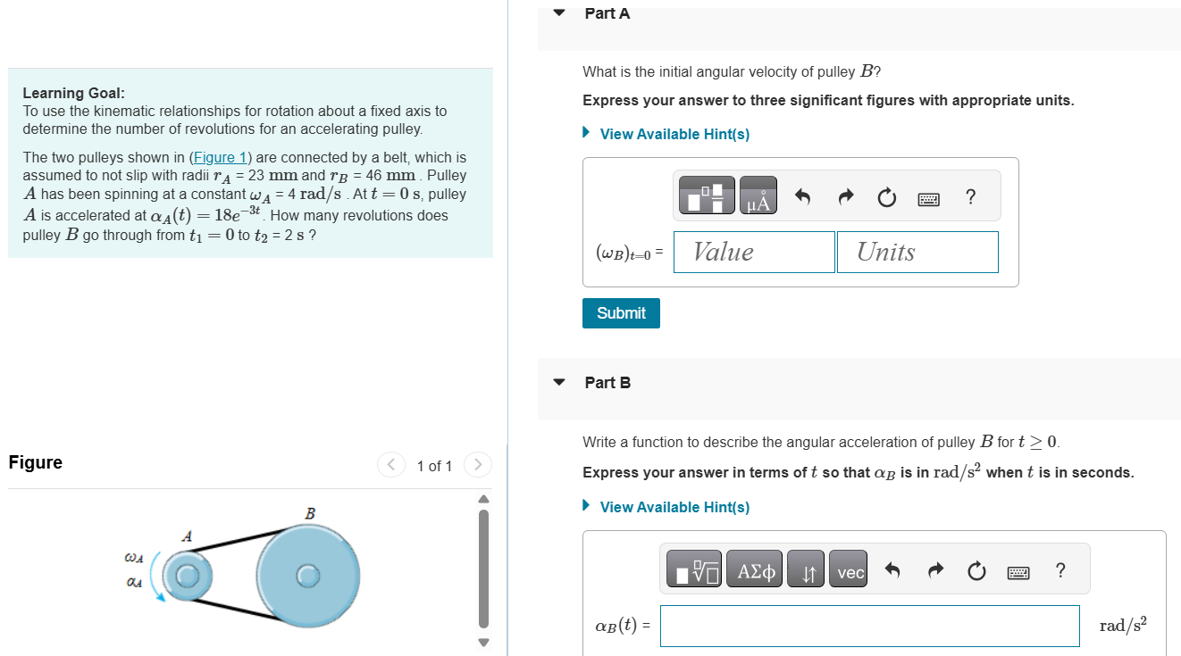 Solved Part ALearning Goal:To ﻿use the kinematic | Chegg.com