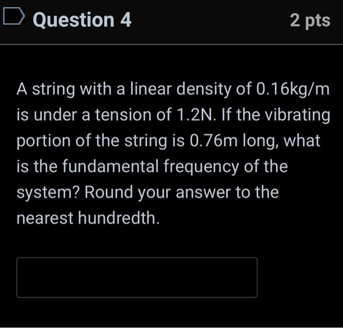 Solved A string with a linear density of 0.16 kg/m is under | Chegg.com
