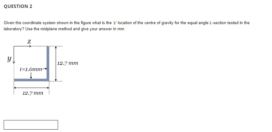 QUESTION 2Given the coordinate system shown in the | Chegg.com