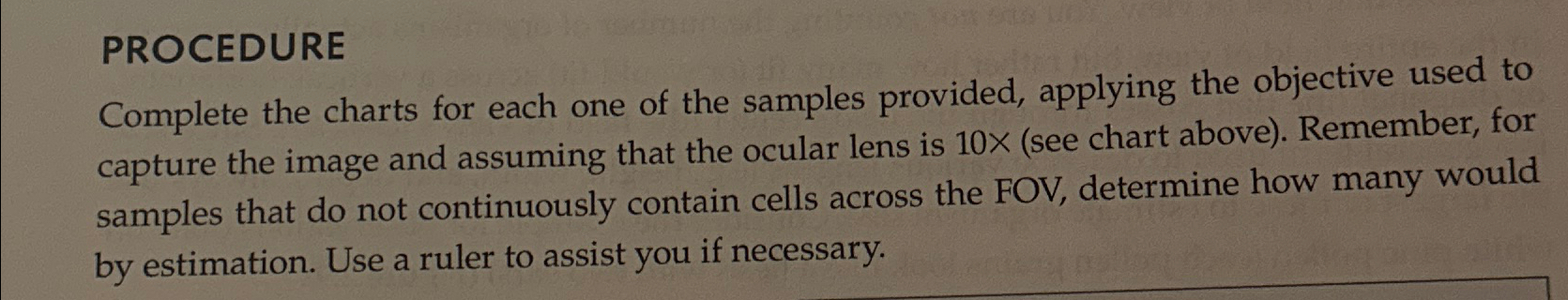 Solved Complete the charts for each one of the samples | Chegg.com