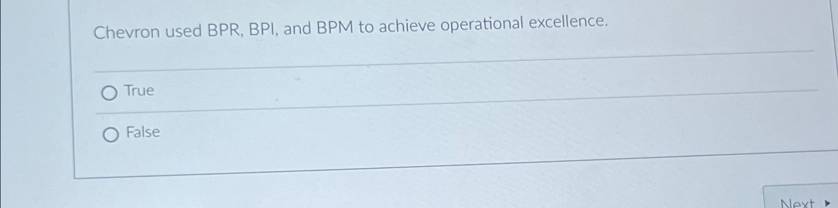 Solved levron used BPR, ﻿BPI, and BPM to achieve operational | Chegg.com