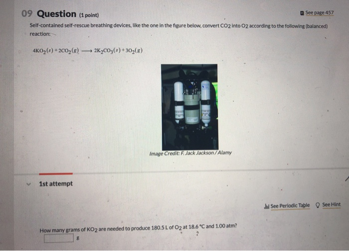 Solved 09 Question (1 point) See page 457 Self-contained | Chegg.com