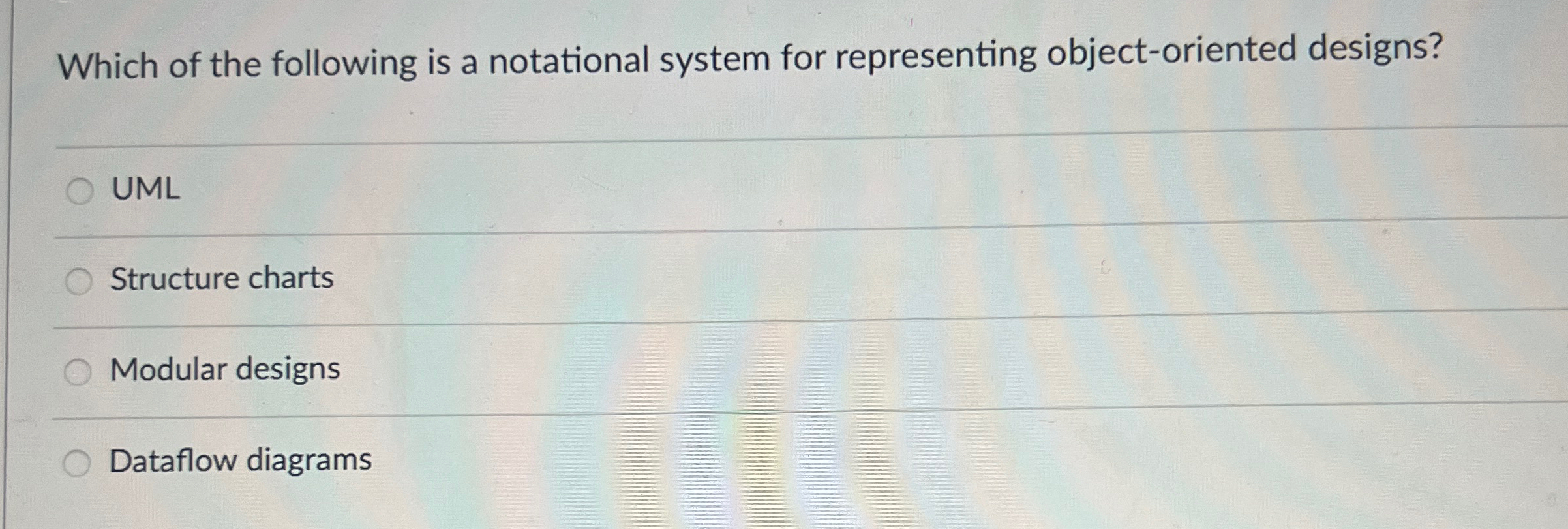 Solved Which of the following is a notational system for | Chegg.com