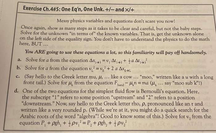 Solved Messy physics variables and equations don't scare you | Chegg.com