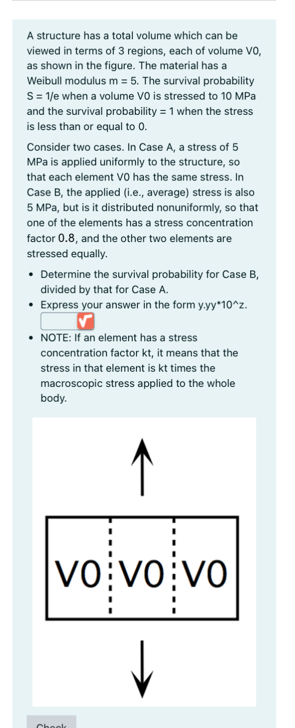 Solved A structure has a total volume which can be viewed in | Chegg.com