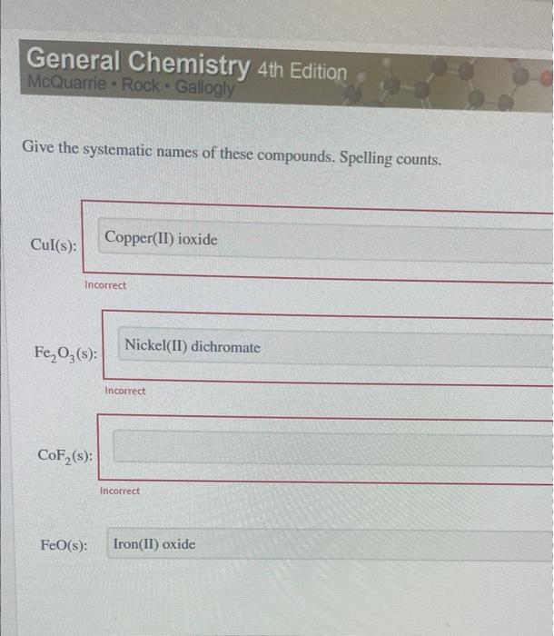 Solved Give the systematic names of these compounds. | Chegg.com