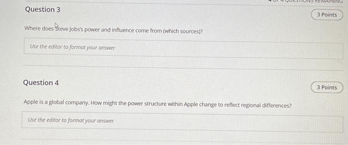 Solved X E 20 Question 1 Based on the description of Steve | Chegg.com