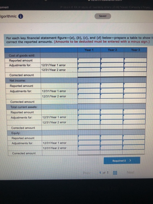 Solved 6 Algorithmic Saved Help Save & Exit Check my Navajo | Chegg.com