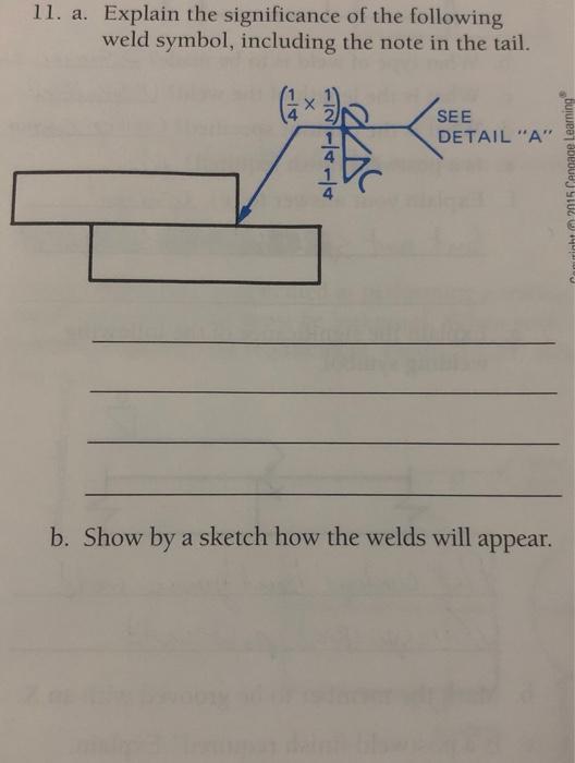 Solved explain the significance of the following weld | Chegg.com