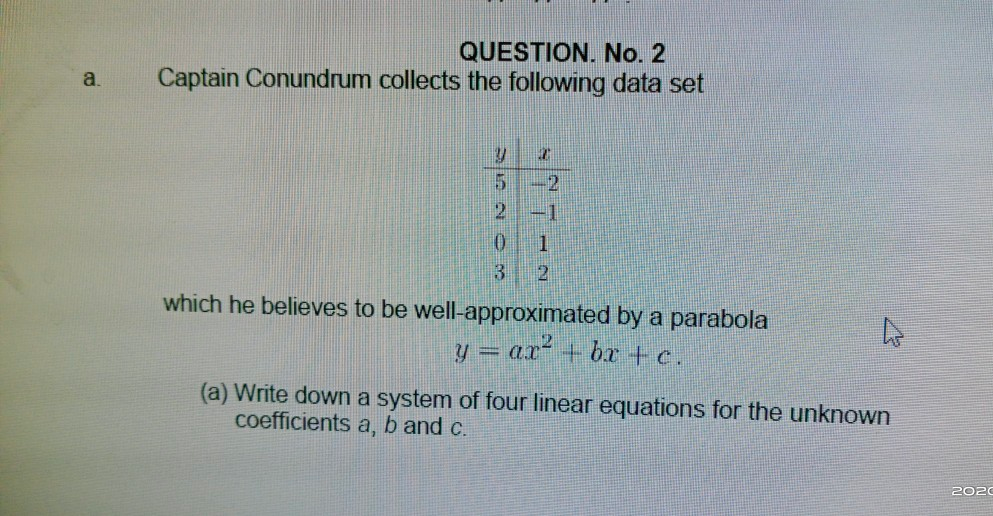 Solved QUESTION. No. 2 Captain Conundrum collects the | Chegg.com