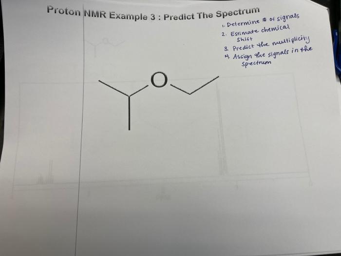 Solved Proton NMR Example 3: Predict The Spectrum Determine | Chegg.com