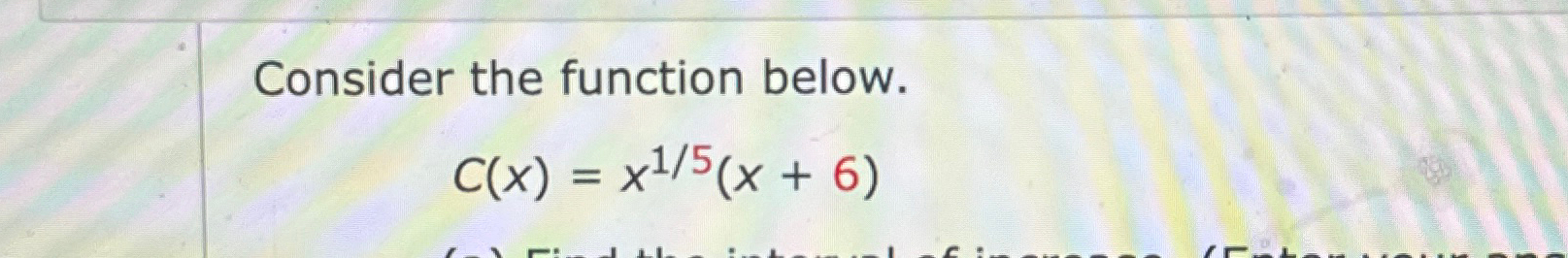 Solved Consider the function below.Find inflection points | Chegg.com