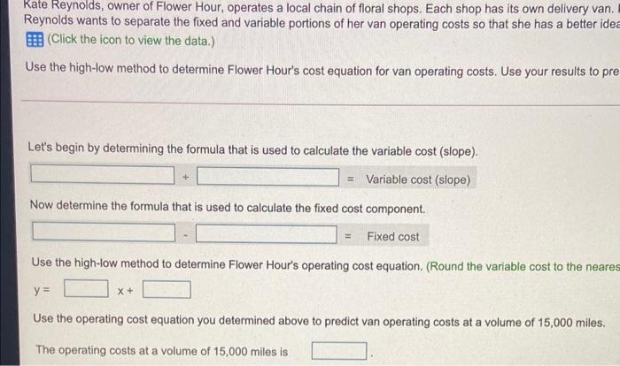 Kwa Power Hour operator shops Each she has to own | Chegg.com