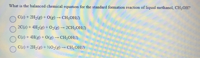Solved What is the balanced chemical equation for the | Chegg.com