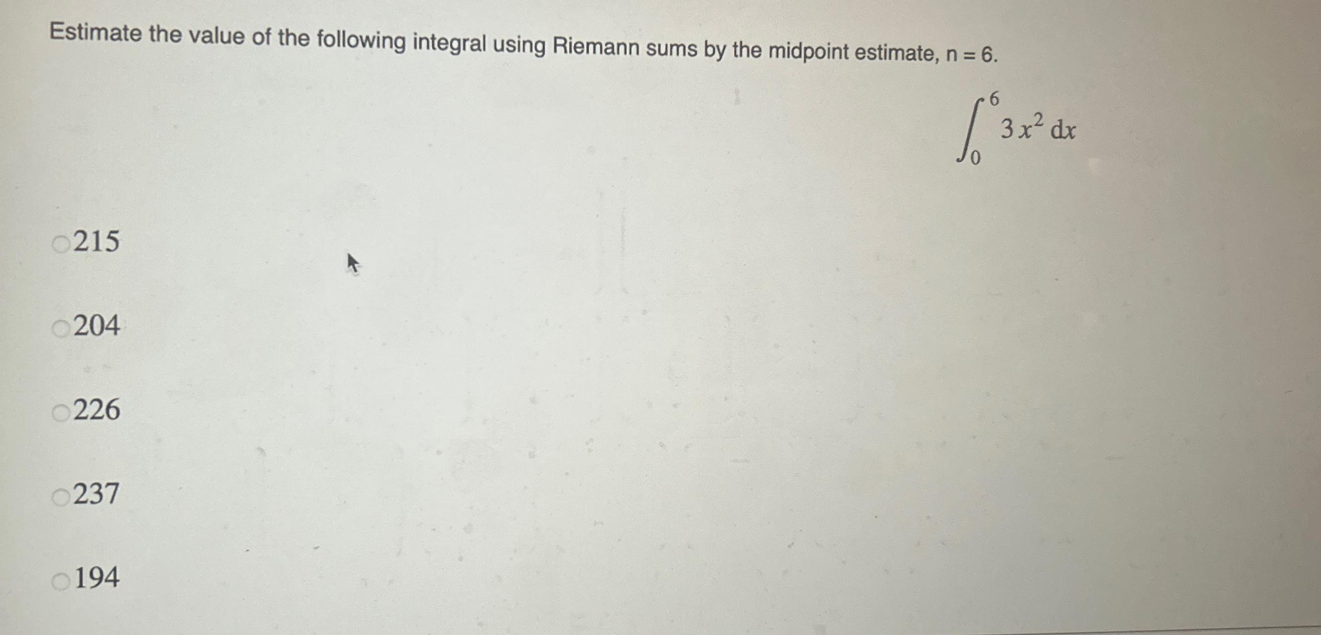 Solved Estimate the value of the following integral using | Chegg.com