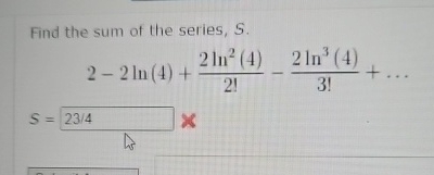 Solved Find the sum of the series, | Chegg.com