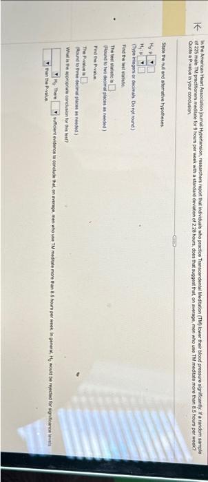 Solved of 225 male TM practhonen medtate for 9 hours per | Chegg.com