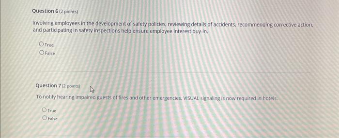 Solved Involving employees in the development of safety | Chegg.com