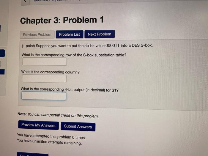 Solved (1 point) Suppose you want to put the six bit value | Chegg.com