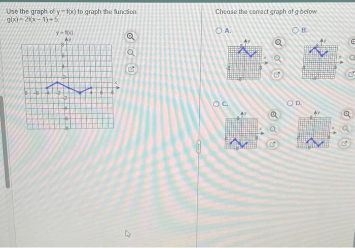 Solved Use the graph of y=f(x) to graph the function | Chegg.com