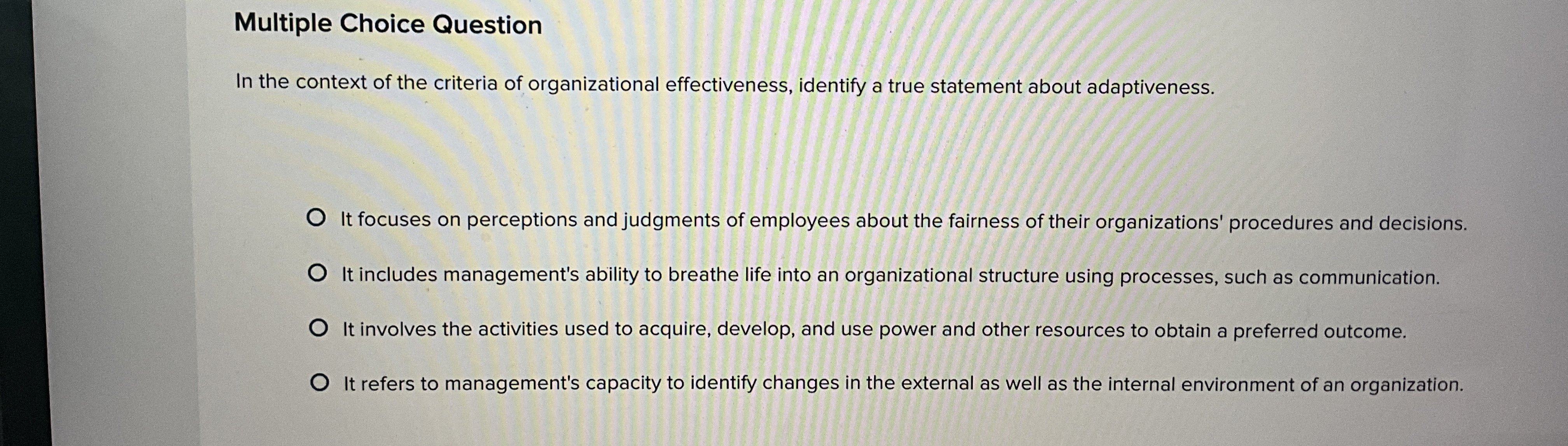 Solved Multiple Choice QuestionIn the context of the | Chegg.com