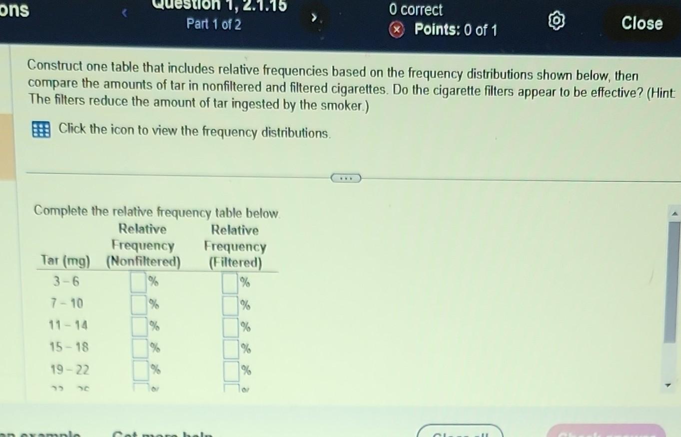 Solved Construct one table that includes relative | Chegg.com
