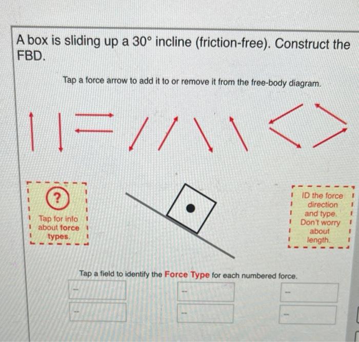 Solved A box is sliding up a 30° incline (friction-free). | Chegg.com