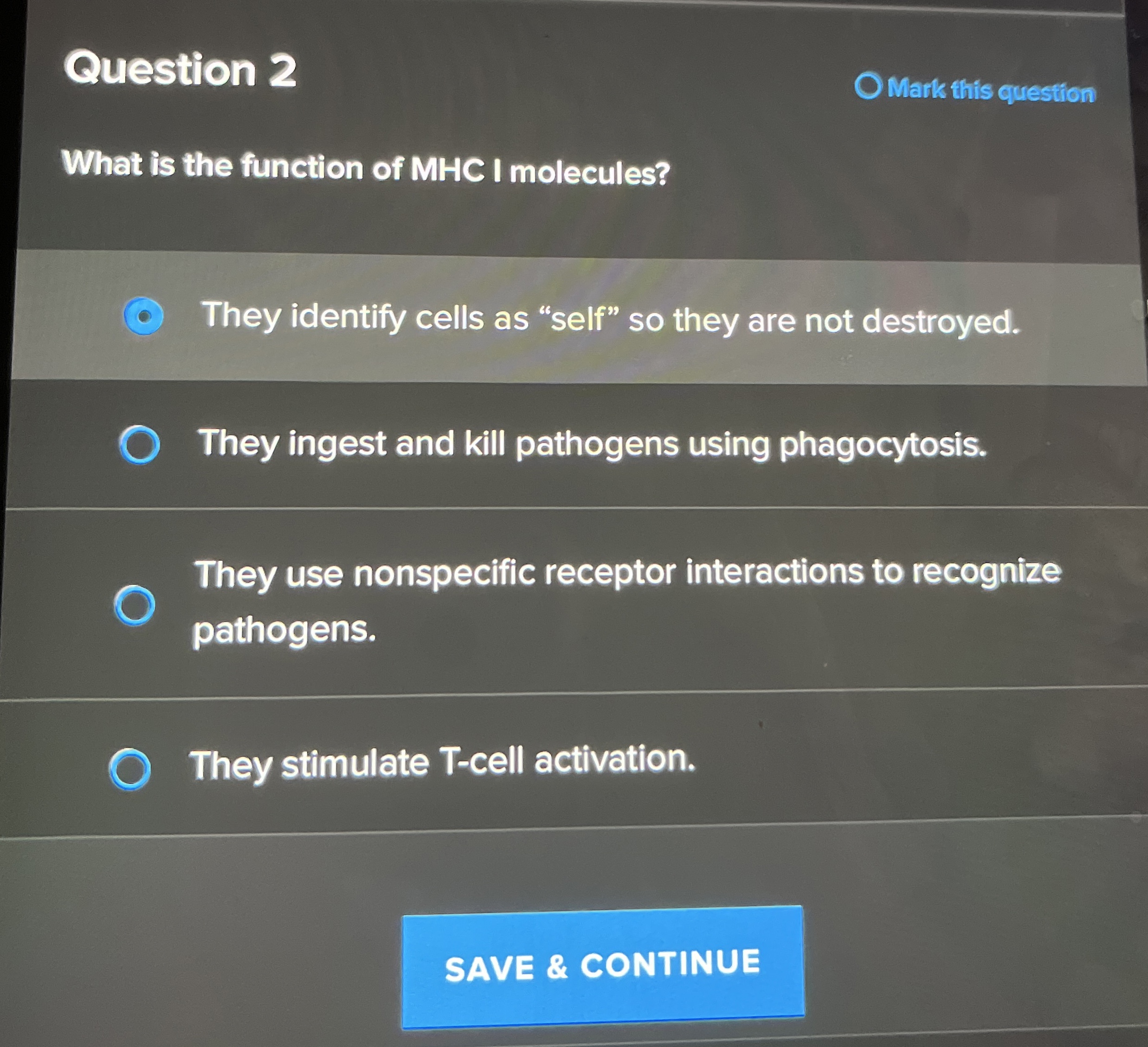 Solved Question 2Mark this questionWhat is the function of | Chegg.com