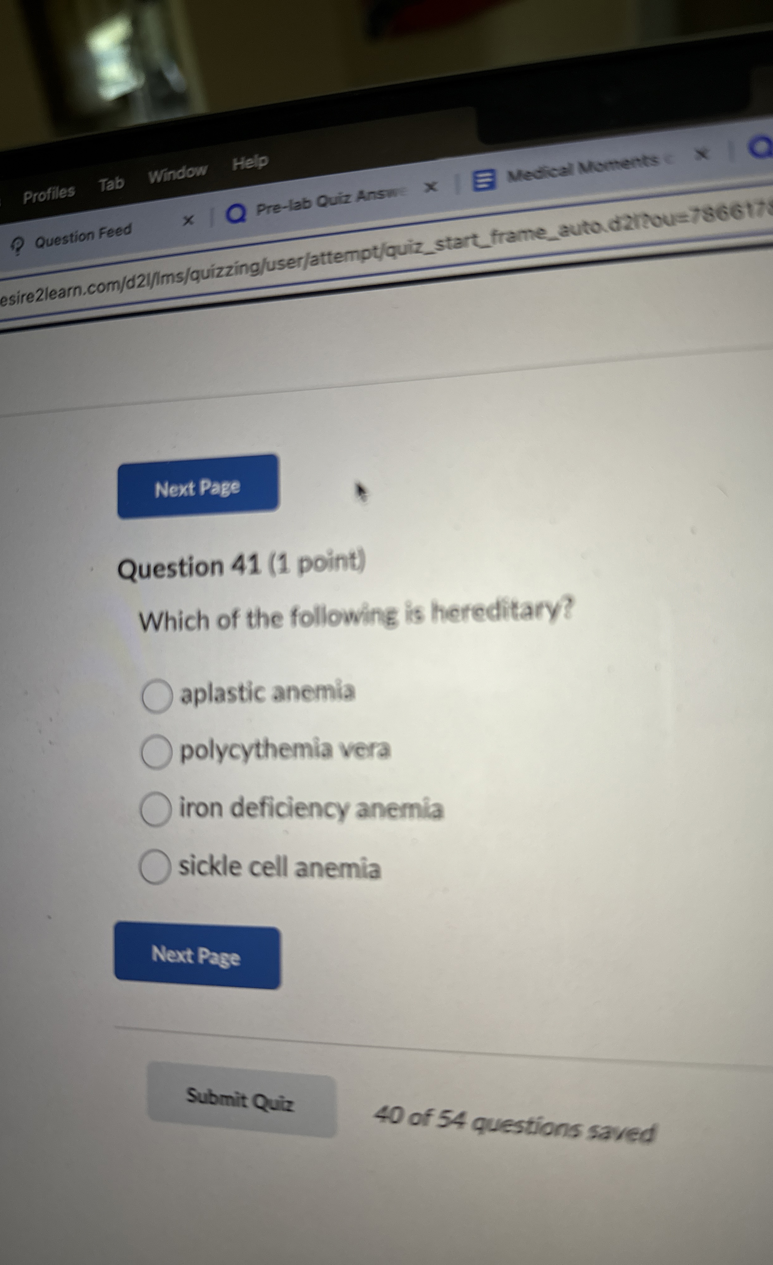 Solved Question 41 (1 ﻿point)Which of the following is | Chegg.com