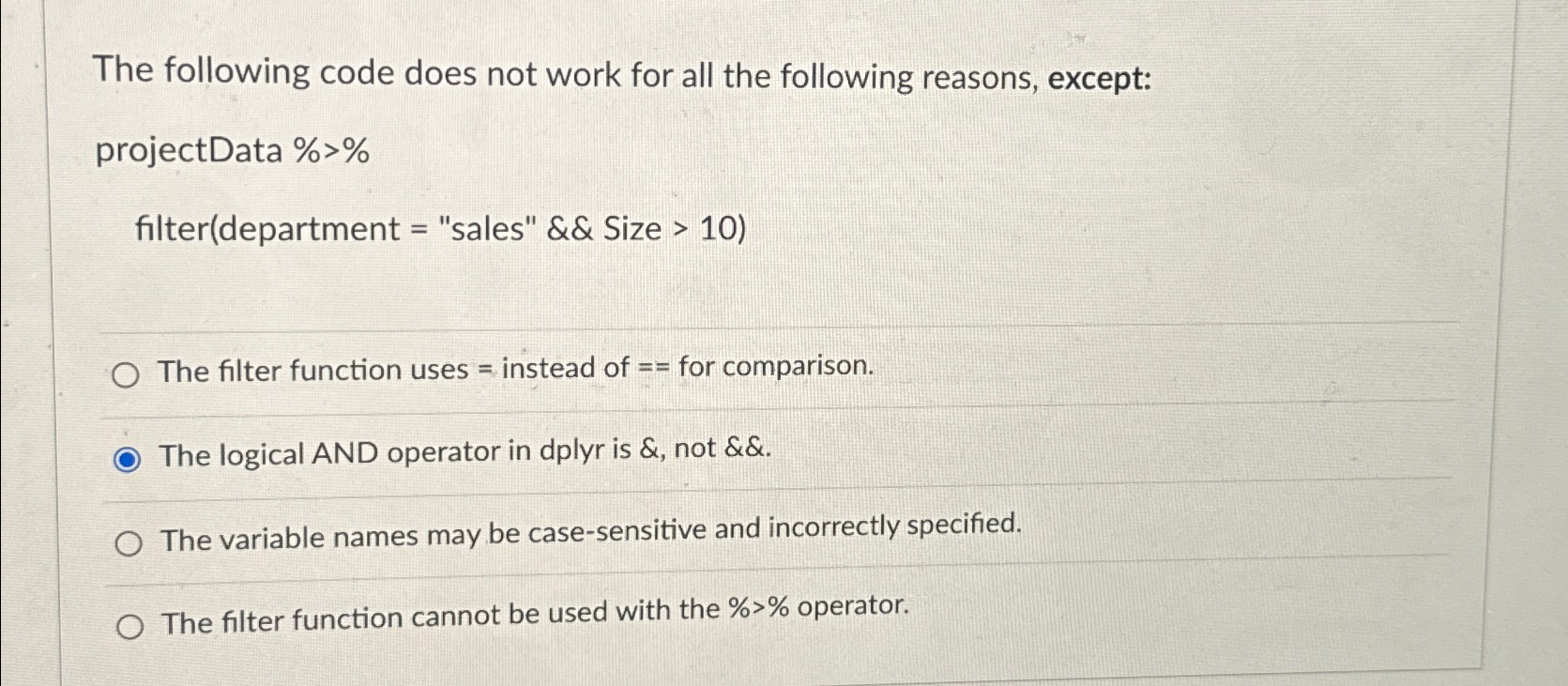Solved The following code does not work for all the | Chegg.com